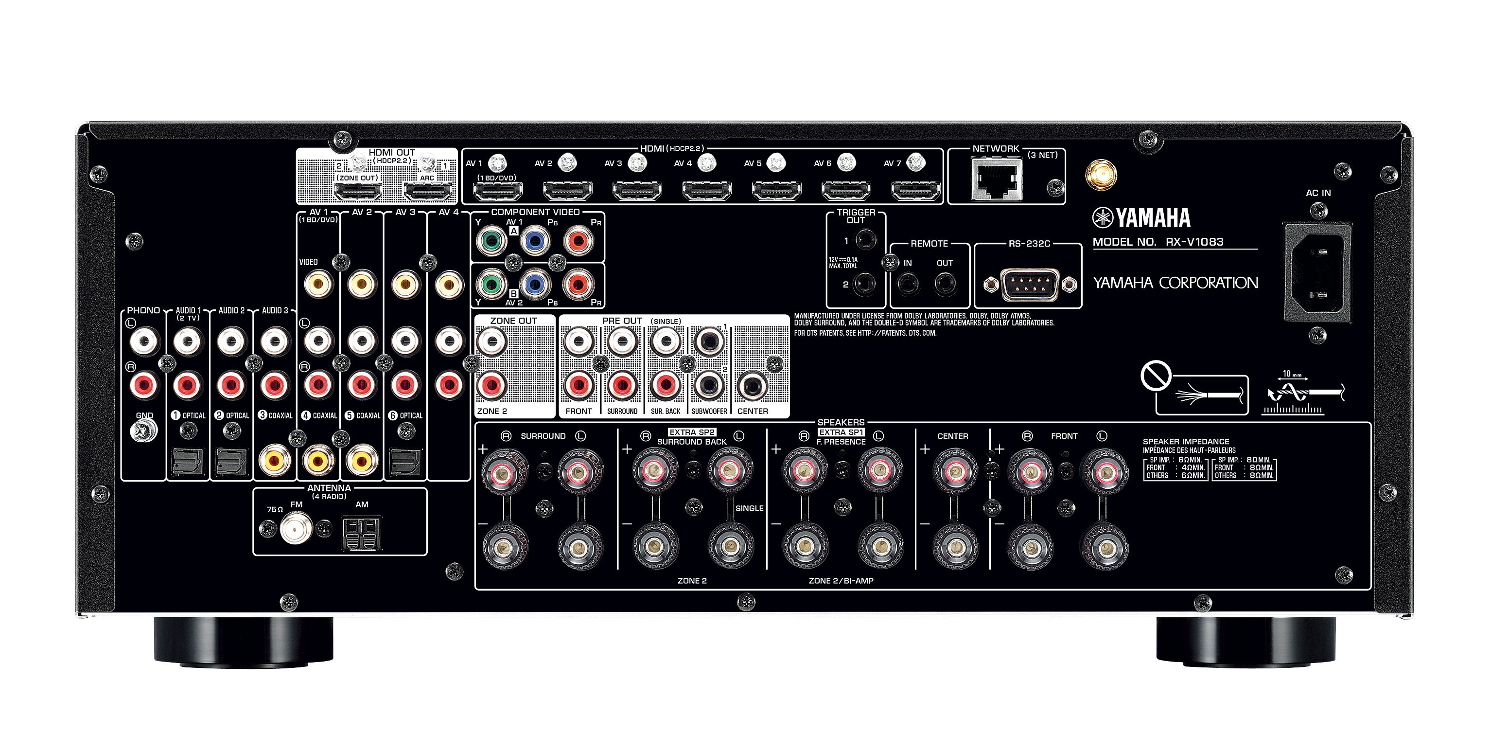 RX-V1083 - 雅马哈(Yamaha)中国